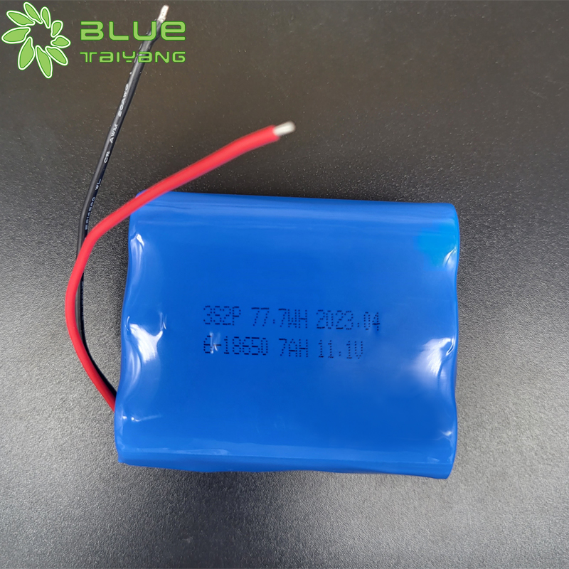 Deep Cycle rechargeable 6-18650 2p3s batterie 11.1V 12v 7ah lithium ...
